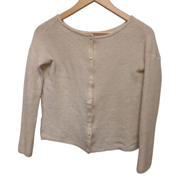 Sezane | Sweaters | Sezane Gaspard Cardigan Ecru Cream Super Kid Mohair Baby Alpaca Pearly ...